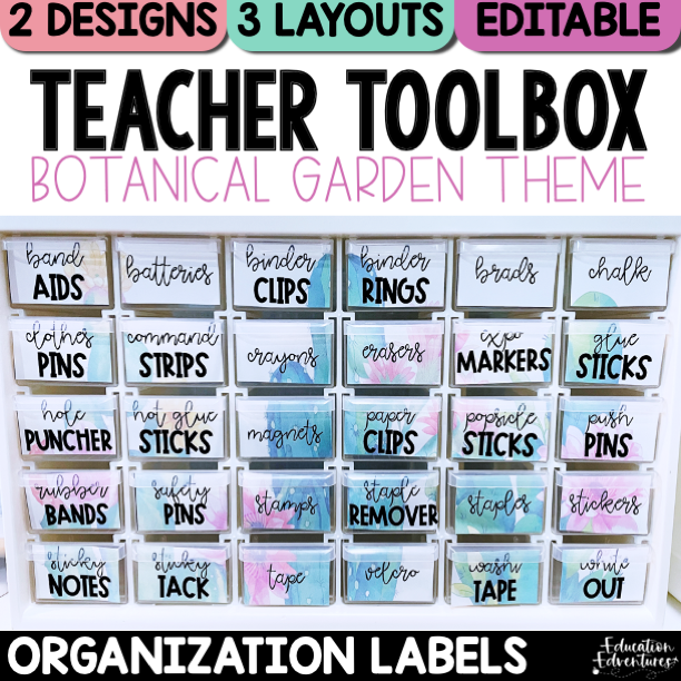 Botanical Teacher Toolbox Labels